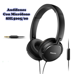 AUDÍFONOS PARA SMARTPHONE, LAPTOP CON MICRÓFONO PHILIPS SHL5005/00 ...